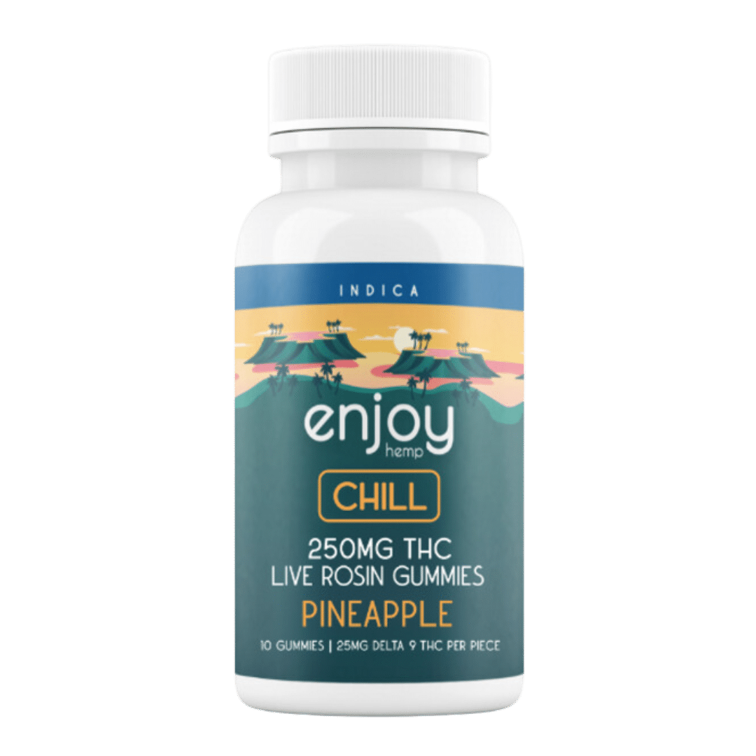 Delta 9 THC Live Rosin Mega Dose Gummies for Chill (250mg) Indica ...